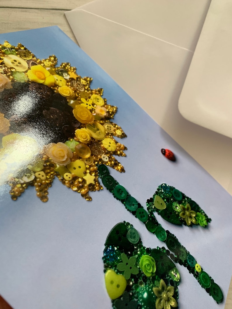 Set of 3 PRINTED A5 Sunflower Postcards, Sunflower Postcard Pack ...