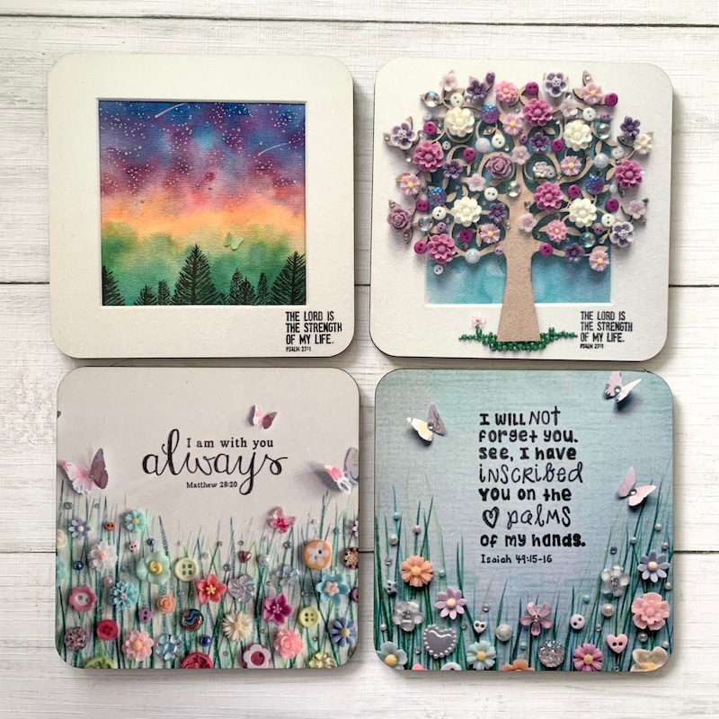 Bible Verse Coasters - Etsy