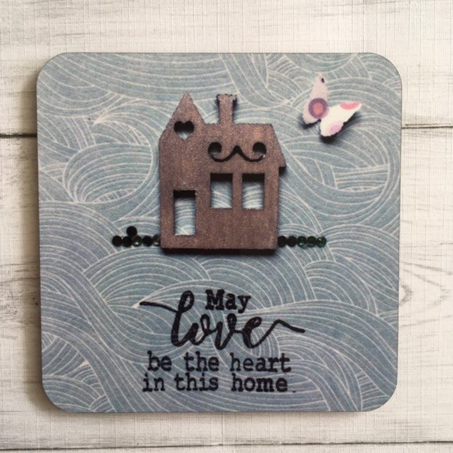 PRINTED Individual New Home Coasters Quote Coasters home | Etsy