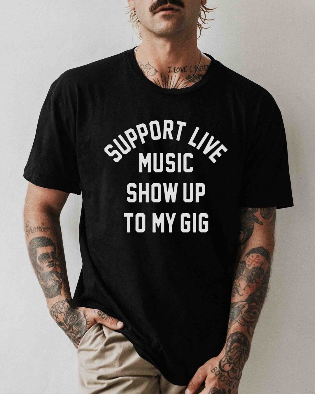 Humorous Support Live Music Comfort Colors Shirt, Music Community ...