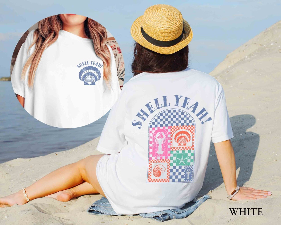 Seashells Vacation Comfort Colors Shirt, Fisherman Aesthetic, Surfing ...