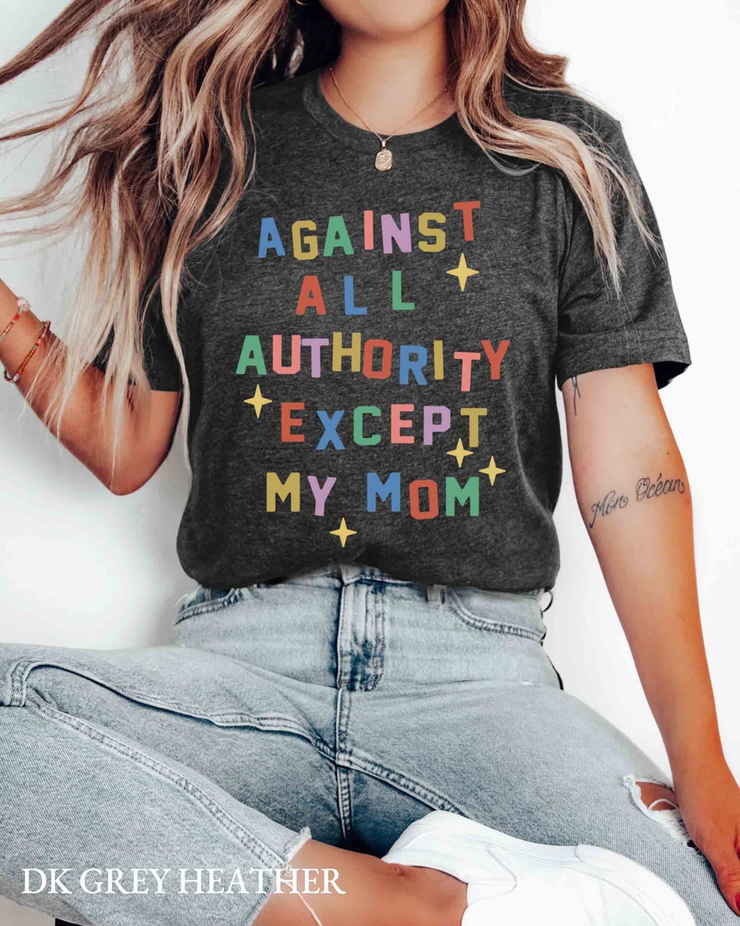 Funny Mom T-shirt: Against All Authority, Sarcastic Meme Tee - Etsy