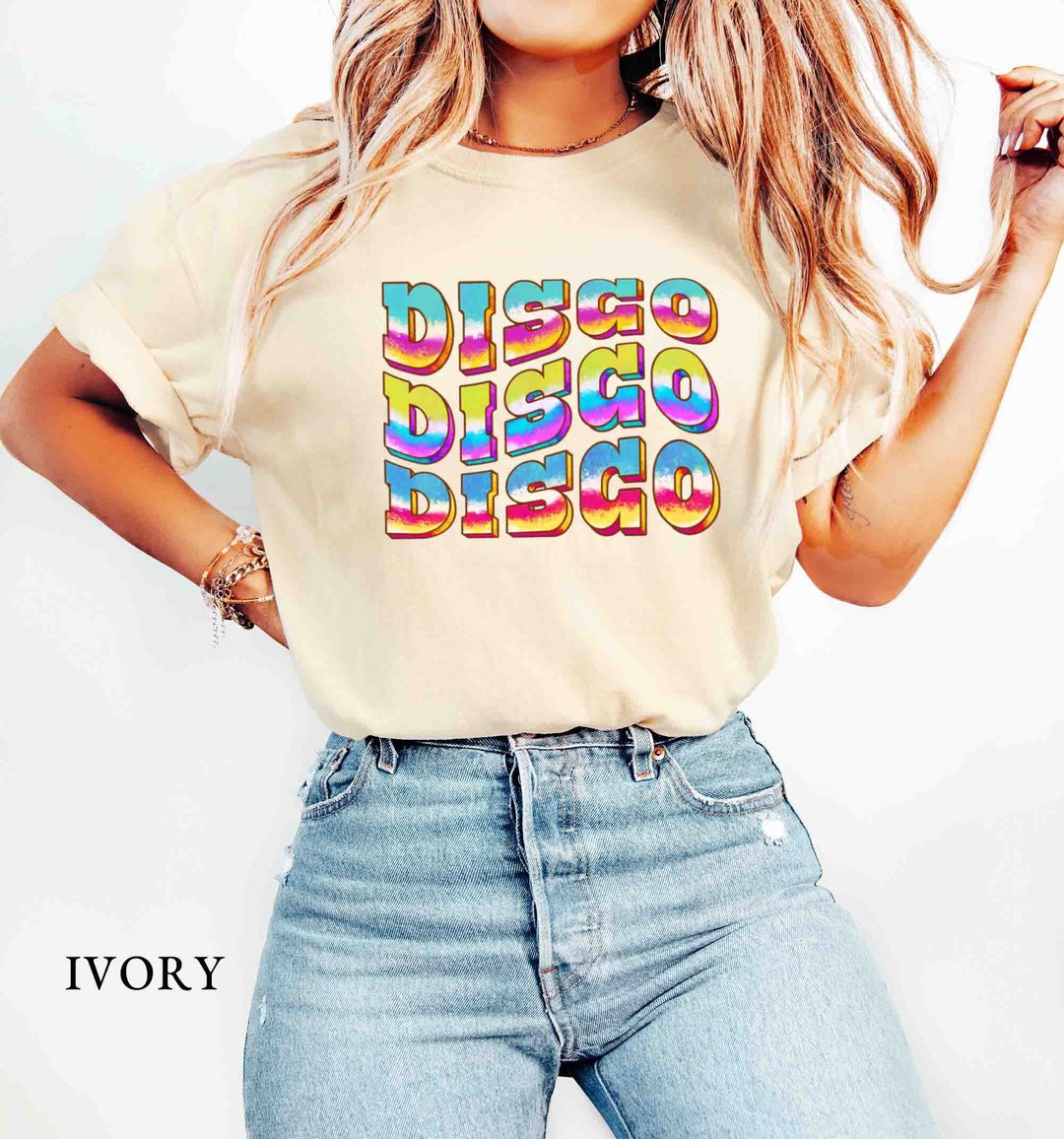 Retro Disco Party Comfort Colors Tee | 90s Dance Bachelorette Gift - Etsy