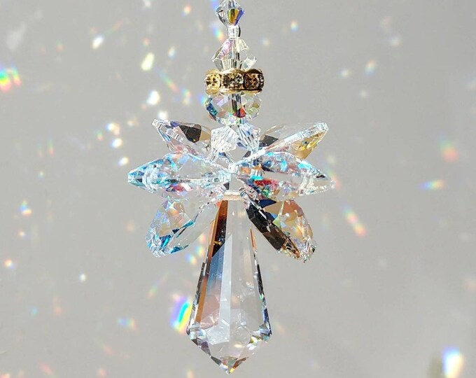 Crystal Suncatcher Guardian Angel Sun Catcher Rainbow Suncatcher Car ...