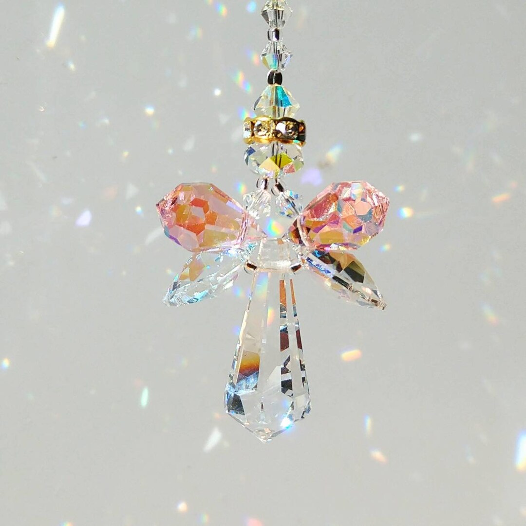 Crystal Suncatcher Guardian Angel Sun Catcher Crystal Rainbow ...
