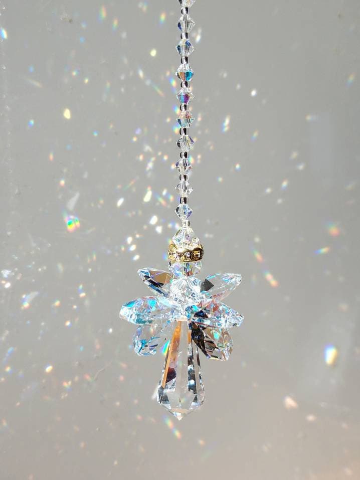 Crystal Suncatcher Guardian Angel Sun Catcher Rainbow - Etsy UK