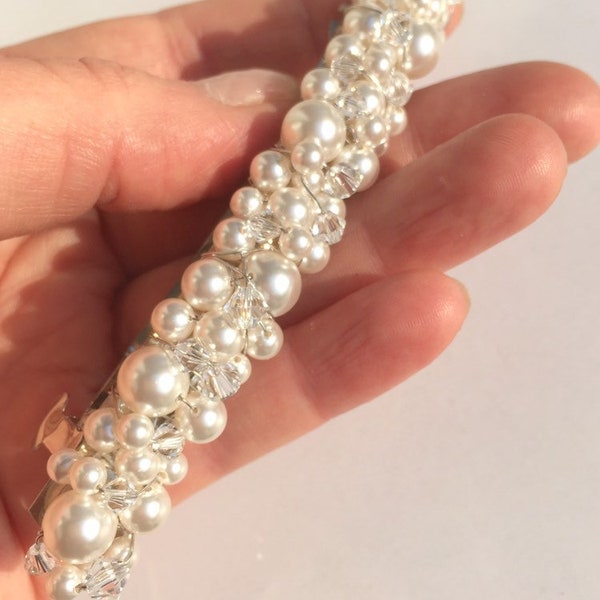 Pearl Barrette - Etsy