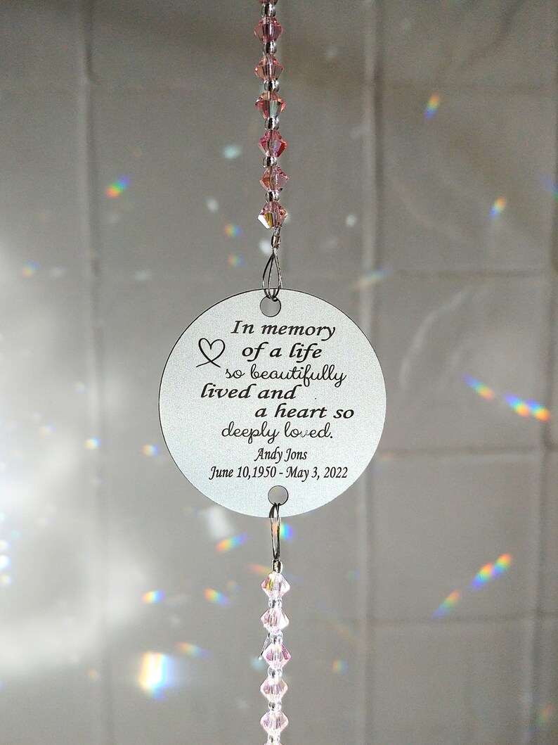 Personalized Memorial Suncatcher Angel Suncatcher Mamorial - Etsy