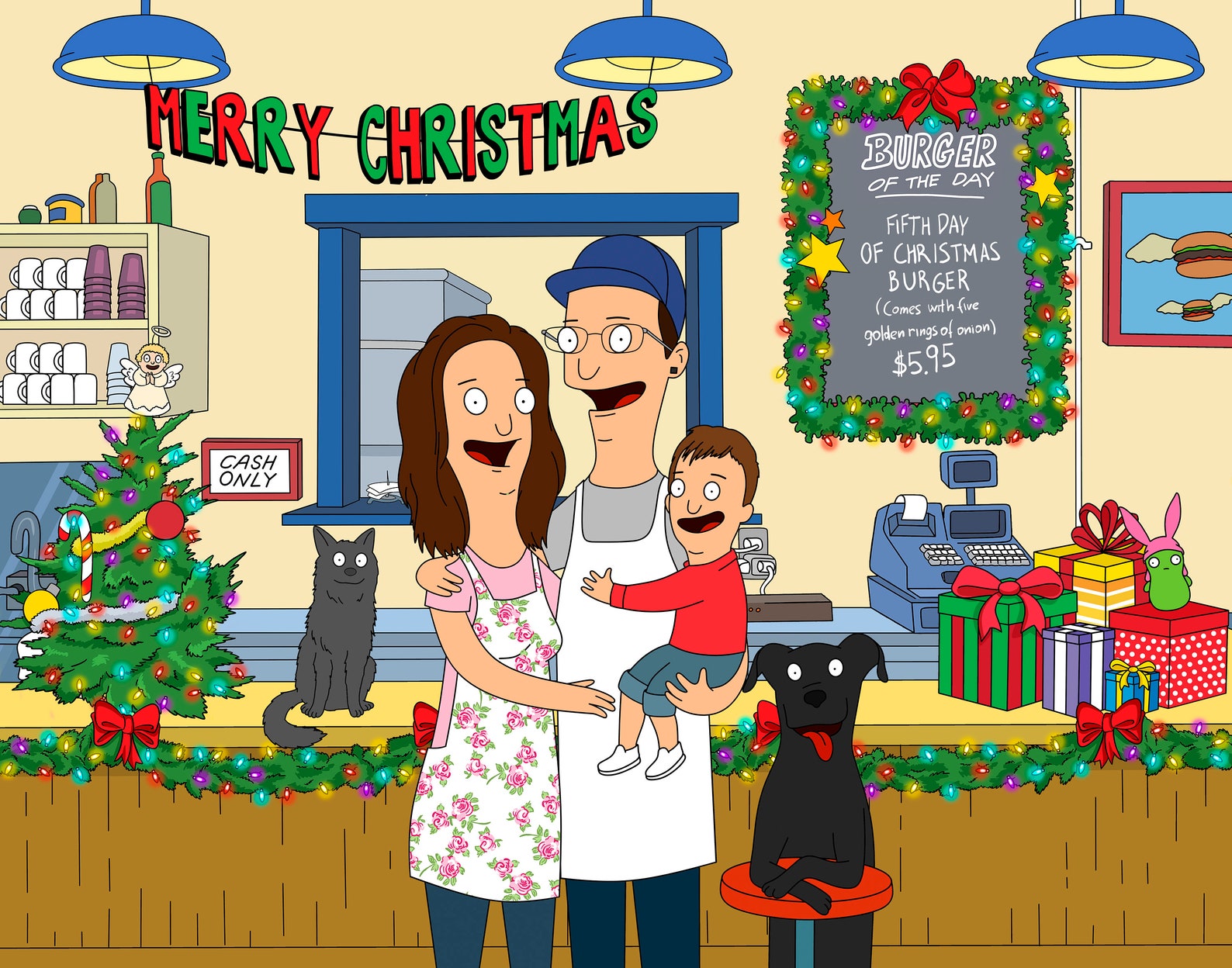 Custom Bobs Burgers Portrait Cartoon Portrait Anniversary - Etsy
