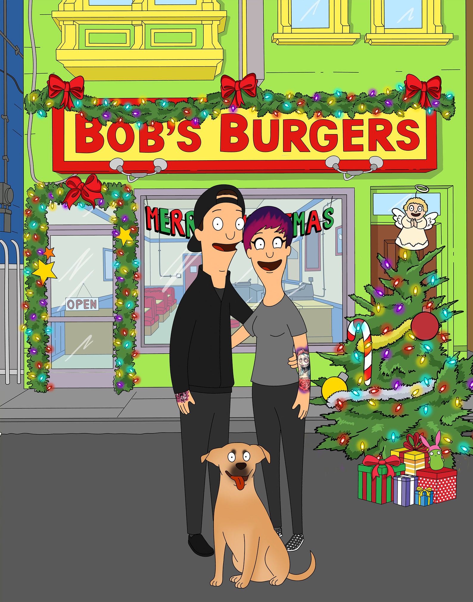 Custom Bobs Burgers Portrait Cartoon Portrait Anniversary - Etsy