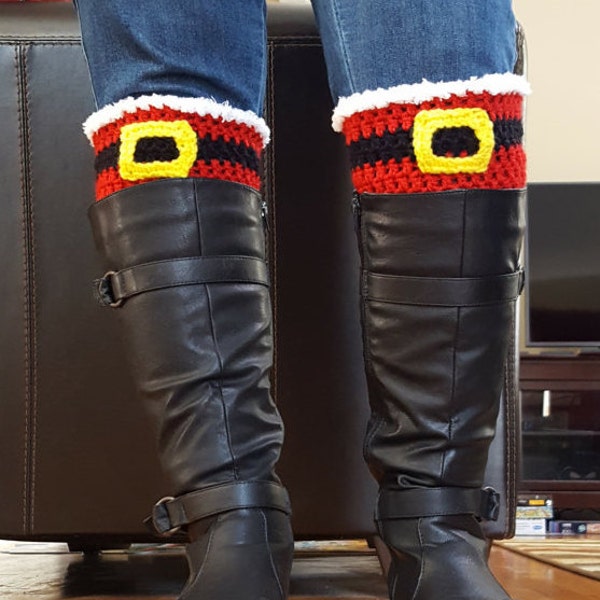 Santa Boot Cuffs - Etsy
