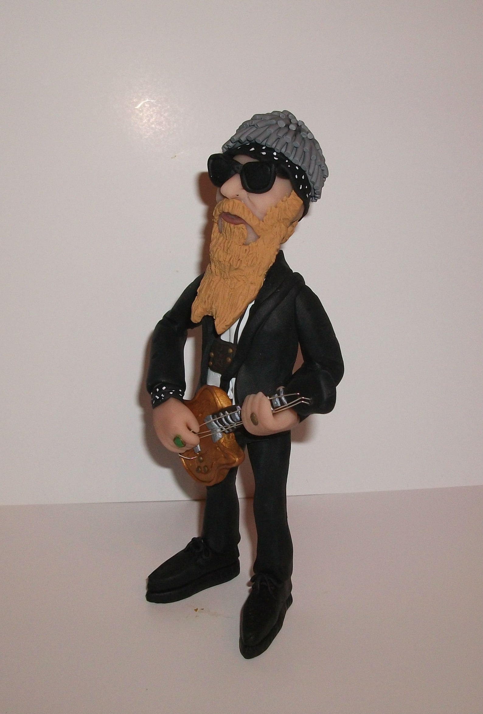 Billy Gibbons Figurine, ZZ Top,rock Star Doll, Miniature Sculpture,hand ...