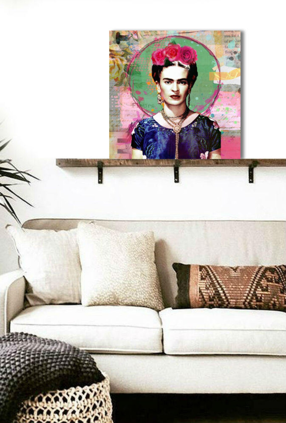 Frida Kahlo Print, Frida Kahlo Portrait, Giclee, Digital Print on ...
