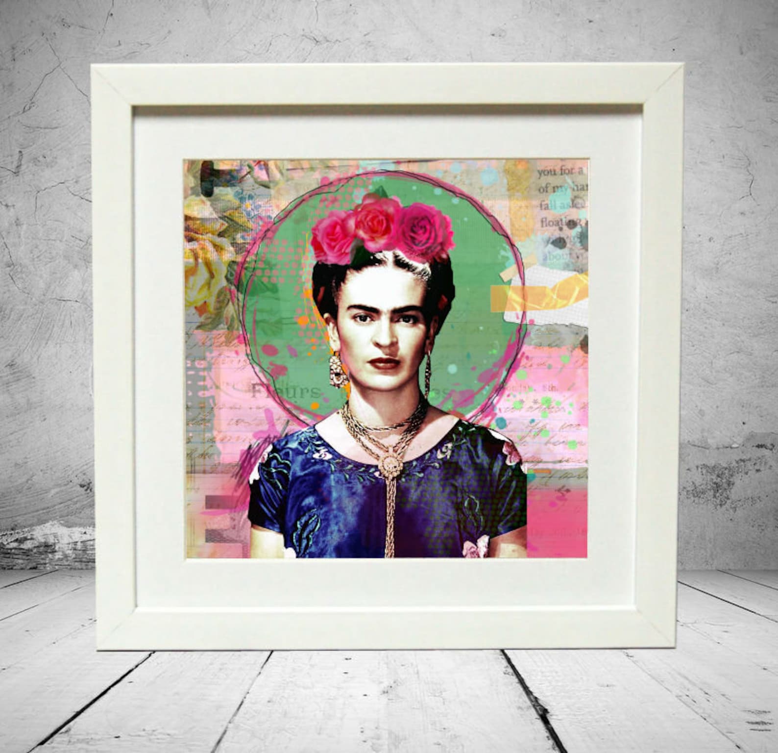 Frida Kahlo Print, Frida Kahlo Portrait, Giclee, Digital Print on ...