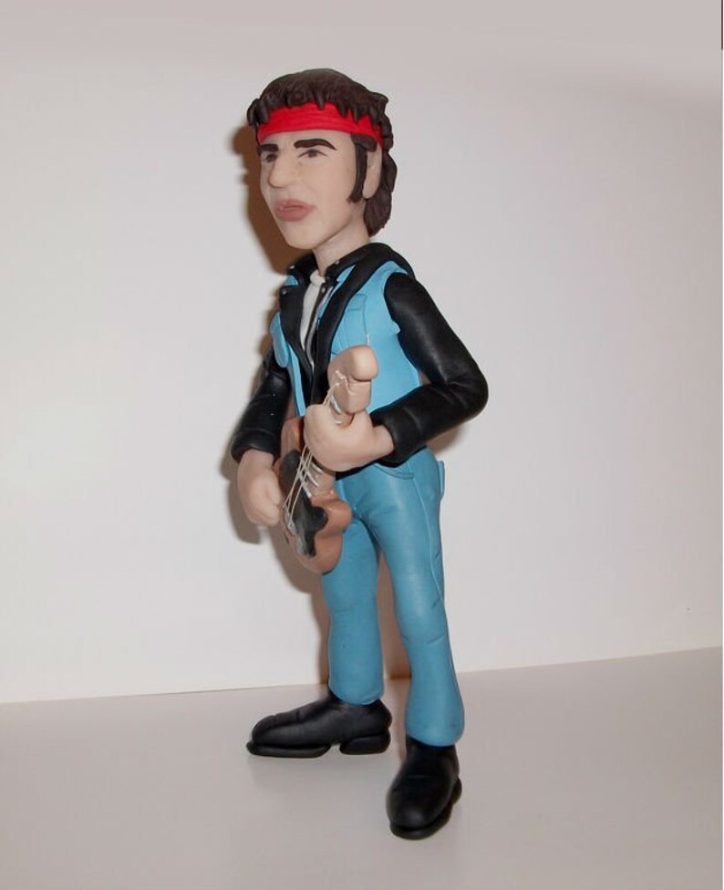 Bruce Springsteen Figurinerock Star Doll Miniature | Etsy