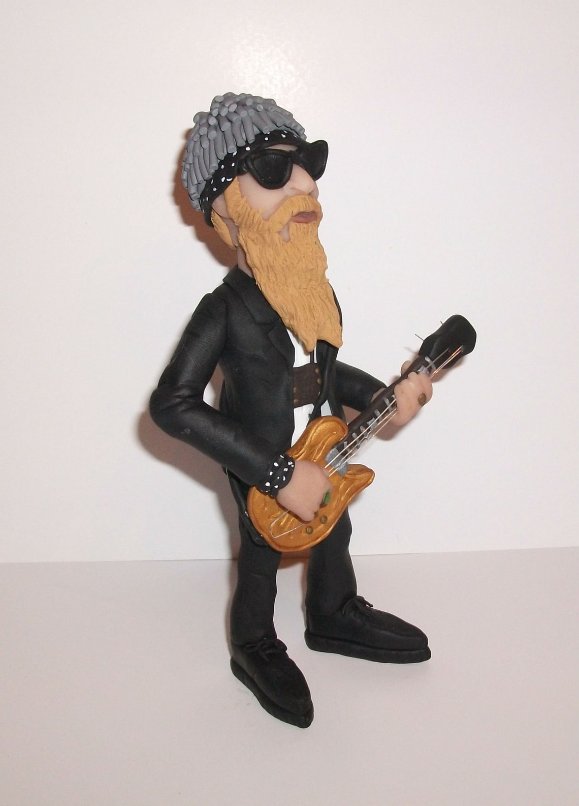 Billy Gibbons Figurine, ZZ Top,rock Star Doll, Miniature Sculpture,hand ...