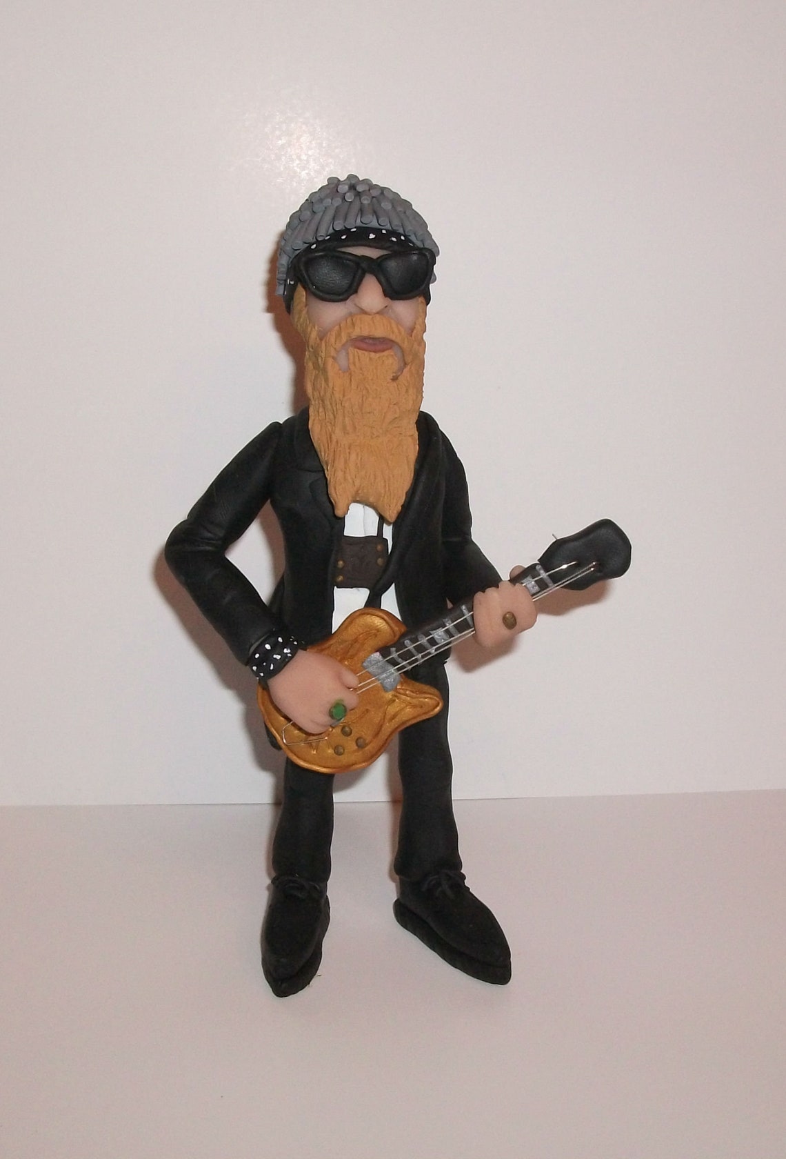 Billy Gibbons Figurine, ZZ Top,rock Star Doll, Miniature Sculpture,hand ...