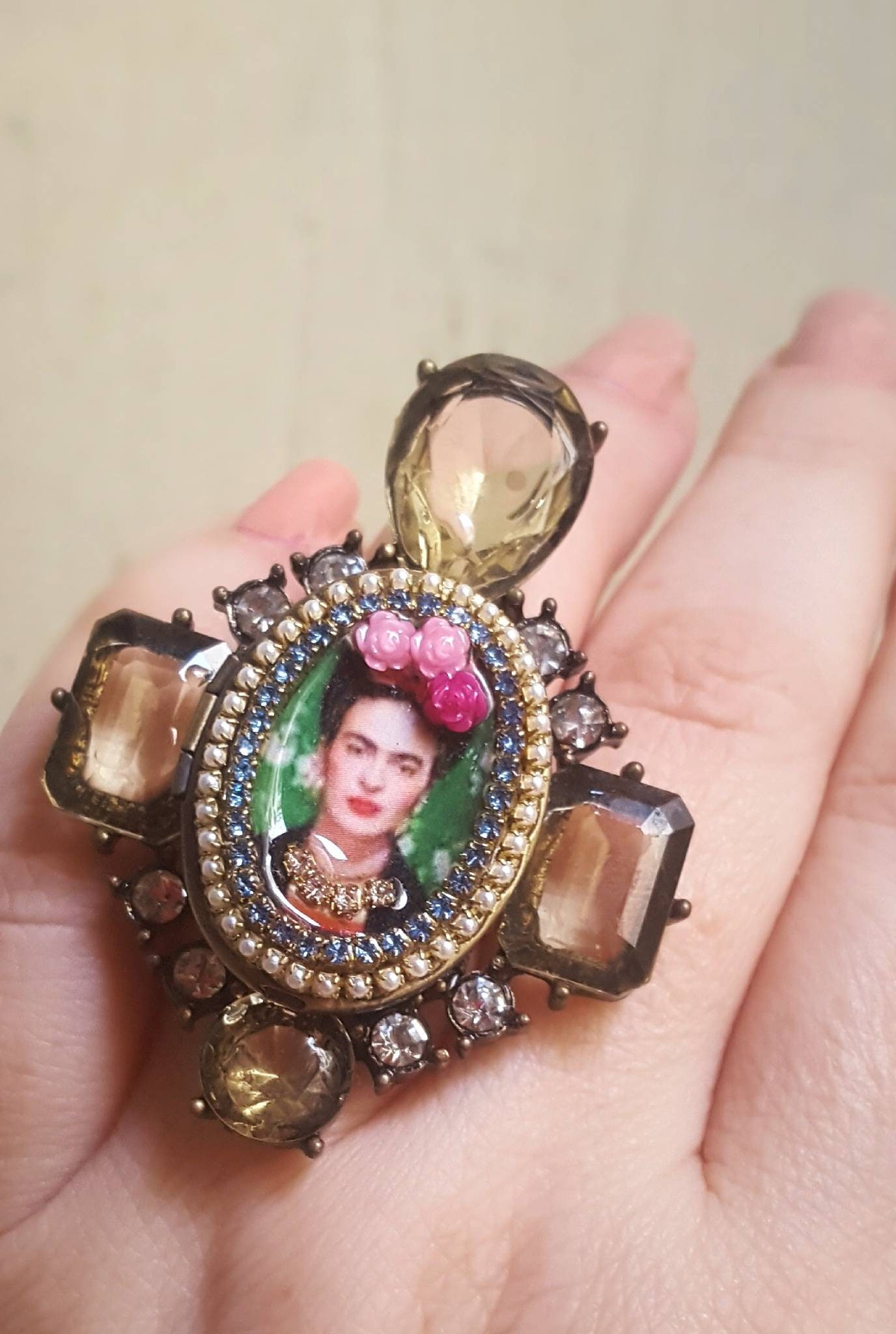 Dramatic Ring Frida Kahlo Ring Bohemian Ring Unique Poison - Etsy