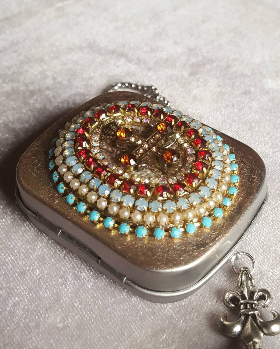 Unique Virgin Mary Shrine, Mini Altoid Altar, One-of- A- Kind Religious ...