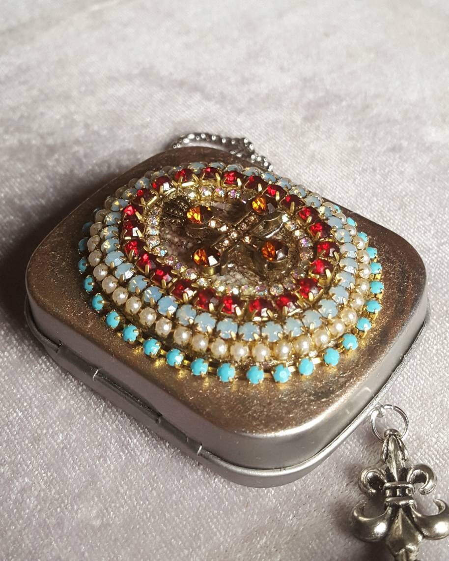 Unique Virgin Mary Shrine, Mini Altoid Altar, One-of- A- Kind Religious ...