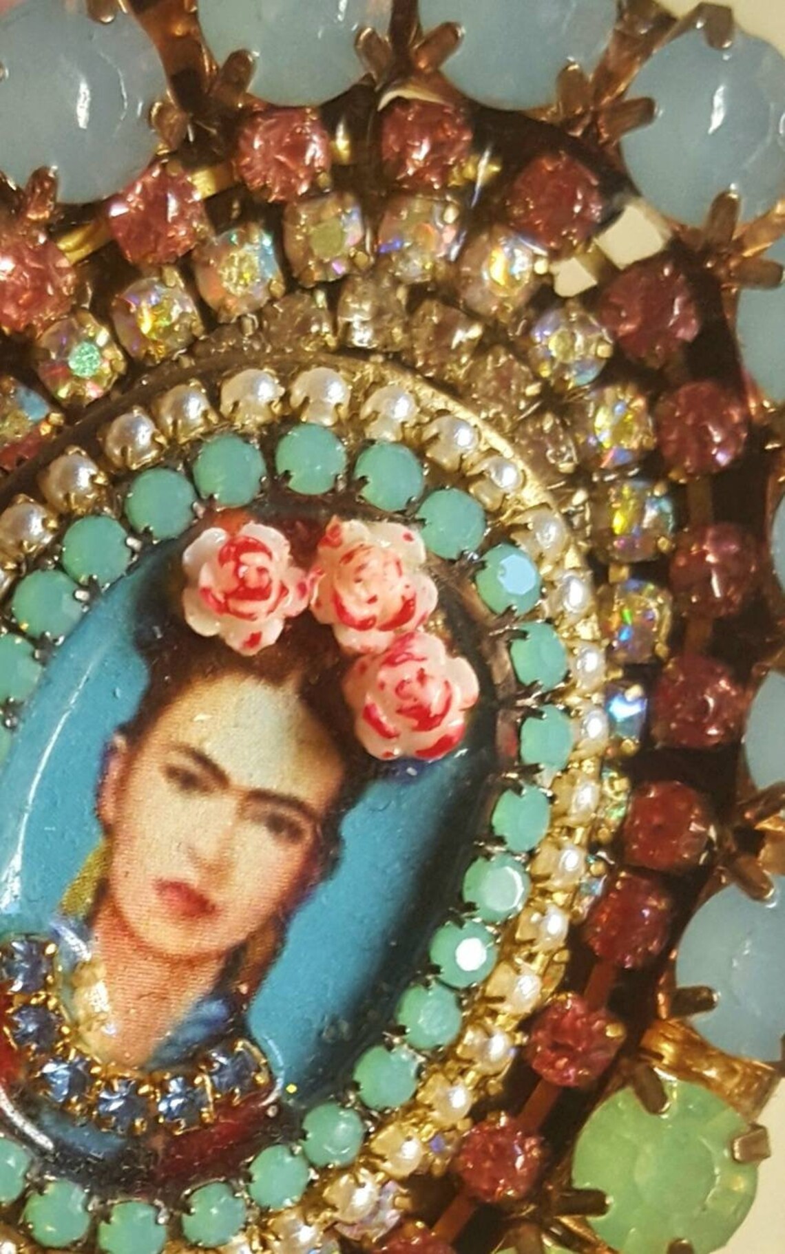 Frida Kahlo Ring, Big Finger Candy Ring, Unique Oversized Statement Ring, OOAK Poison Ring ...