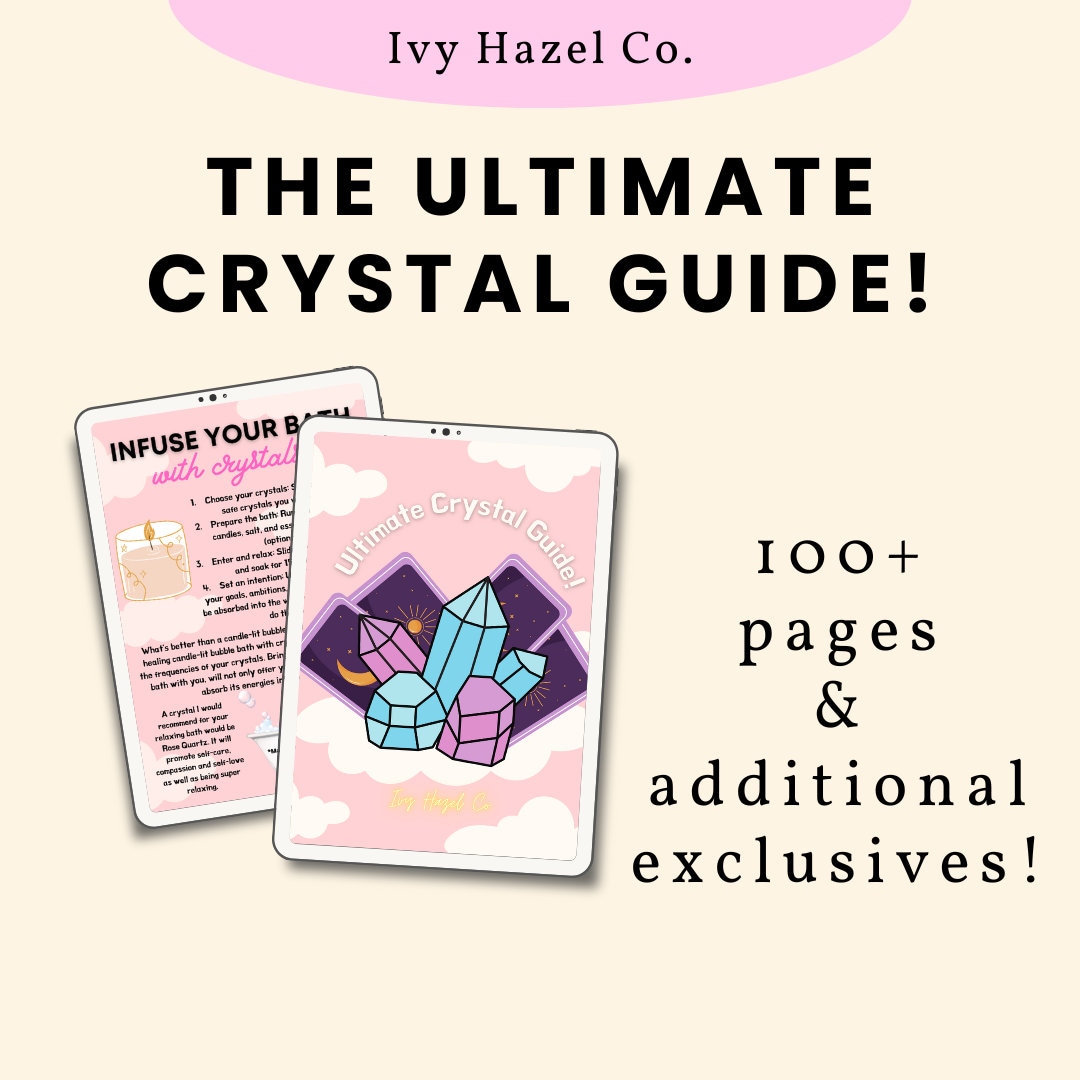 Crystal Guide Journal, Plus Gem Tick Sheet, Sacred Geometry, Crystal ...