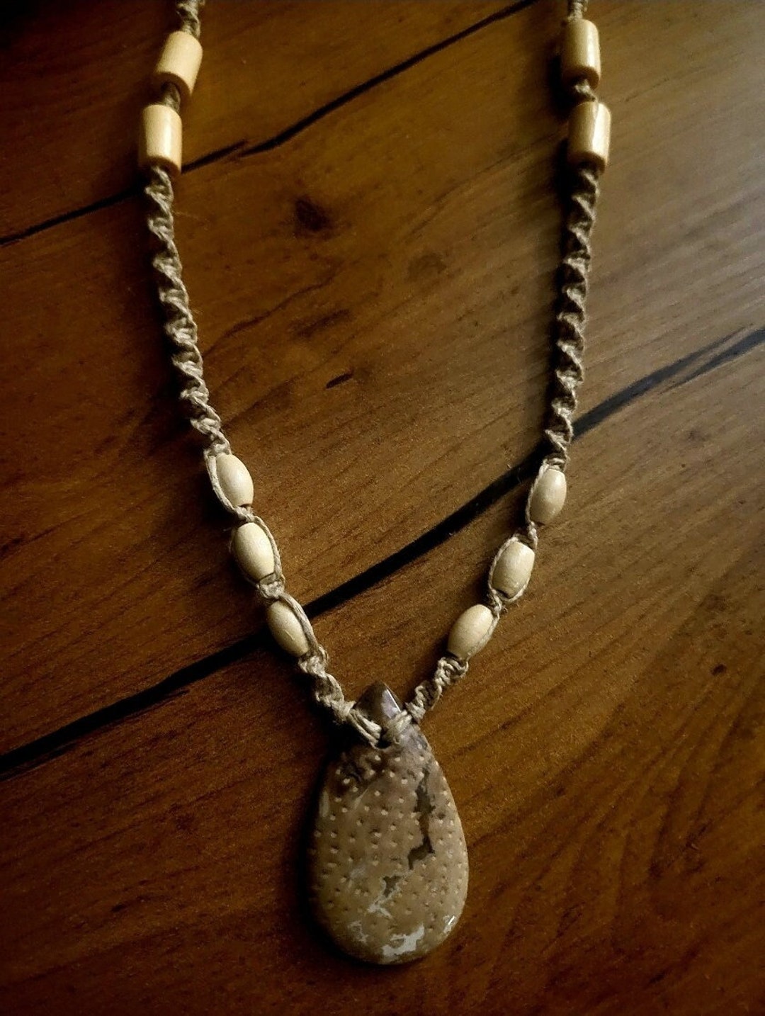 Indonesian Palm Root Hemp Necklace - Etsy
