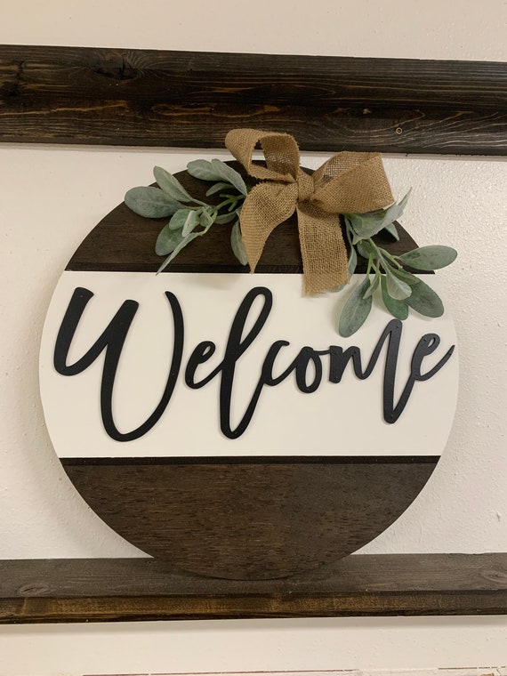 Welcome Door Hanger Door Sign Door Decoration Front Door | Etsy