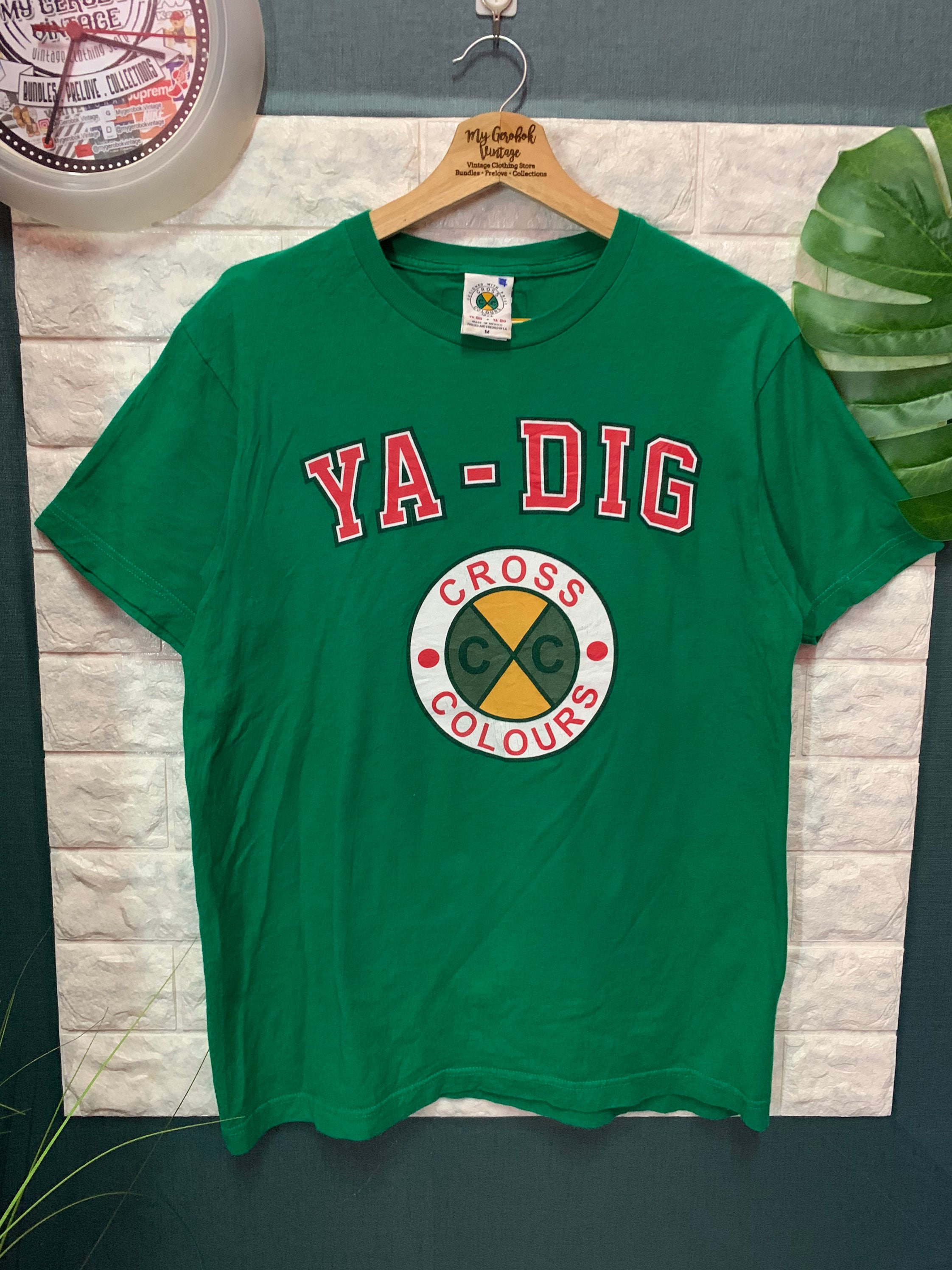 Vintage 90s Cross Colours Black T-Shirt Hip Hop Single Stitched Adult L ...