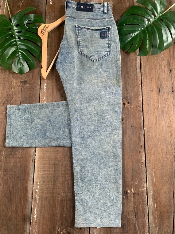 RARE!! Distressed Denim Jeans Soft Material - Gem