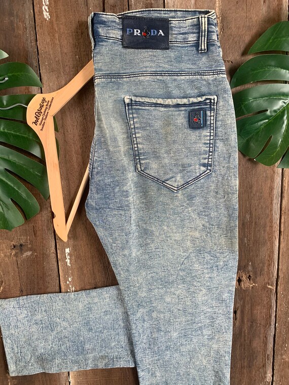 RARE!! Distressed Denim Jeans Soft Material - Gem