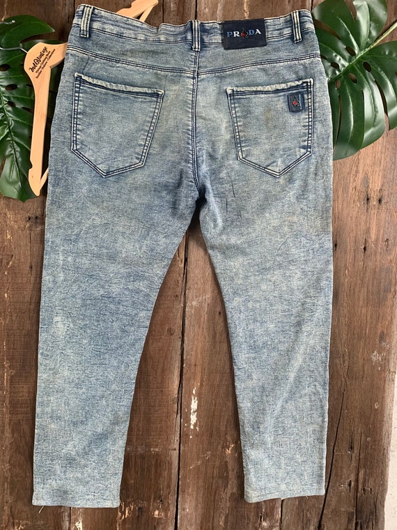 RARE!! Distressed Denim Jeans Soft Material - Gem