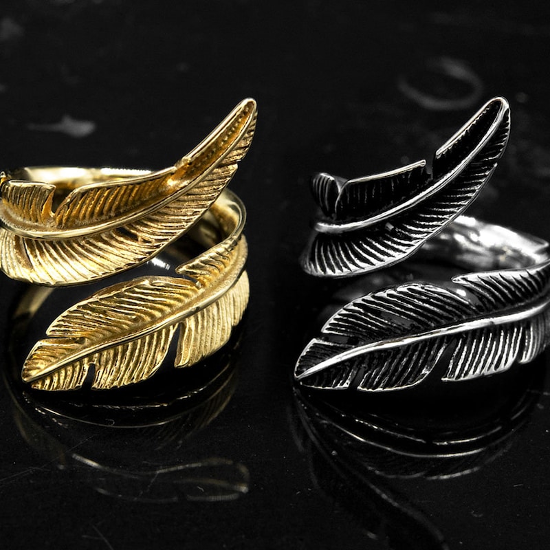 Feather Ring - Etsy