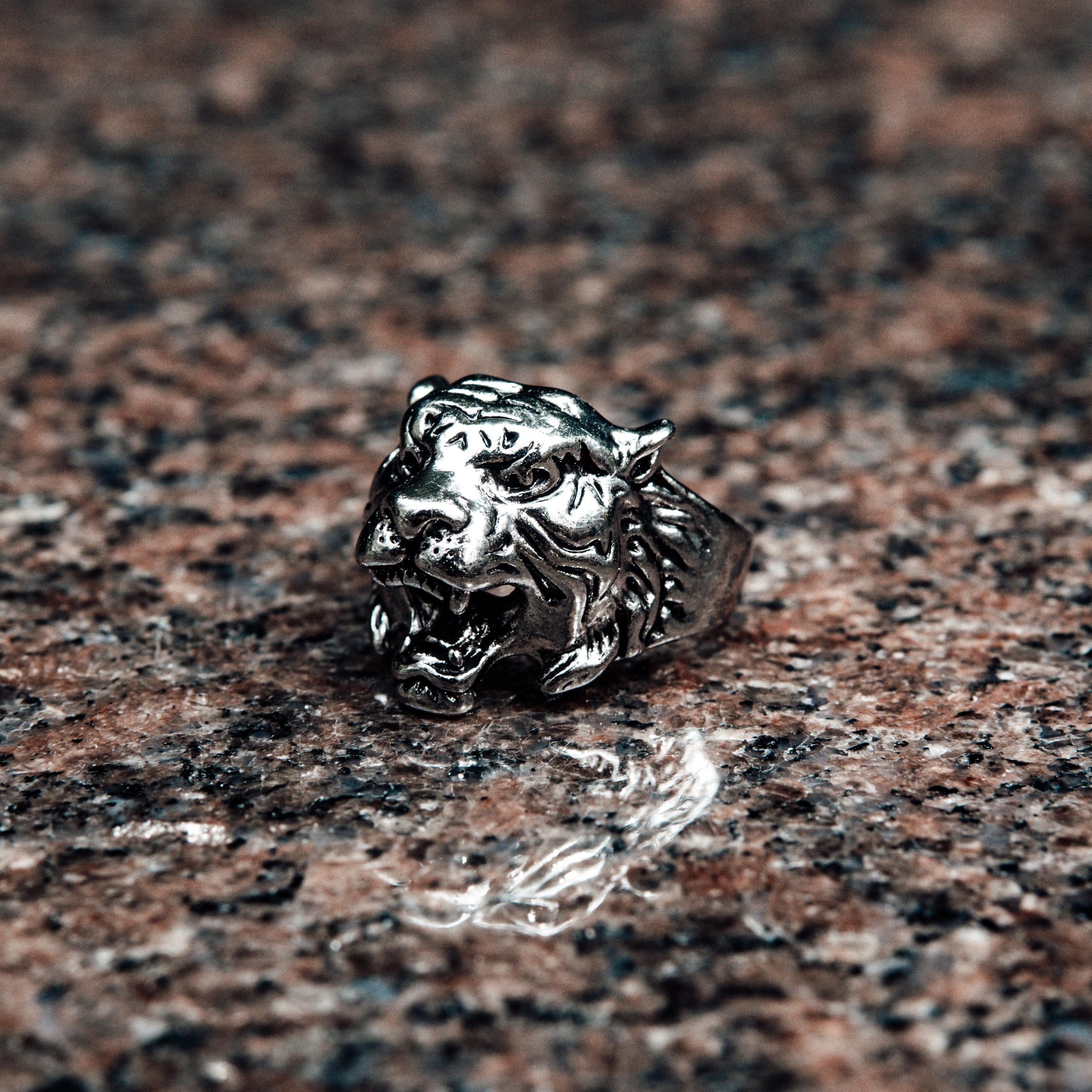 Tiger Head Handmade Ring - Stainless Steel / Gift for Him Her / Big ...