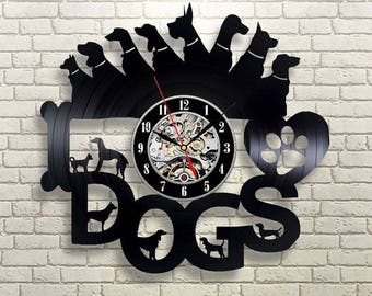 Dog clock | Etsy