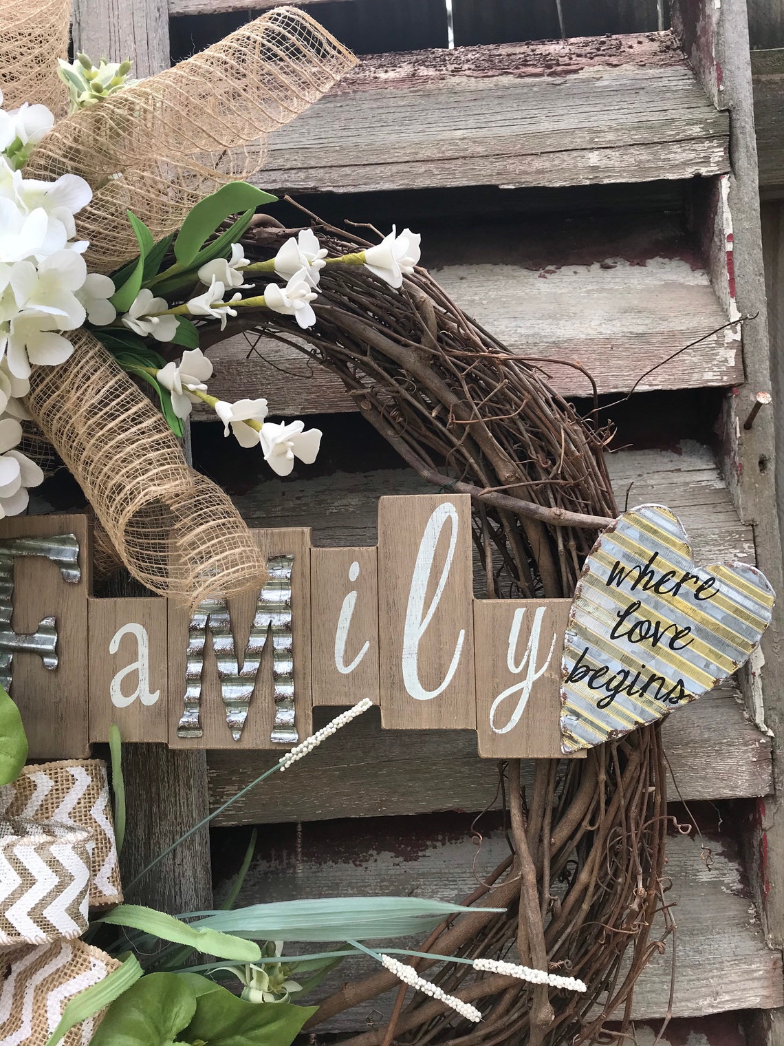 Farmhouse Hydrangea family Spring or Summer - Etsy