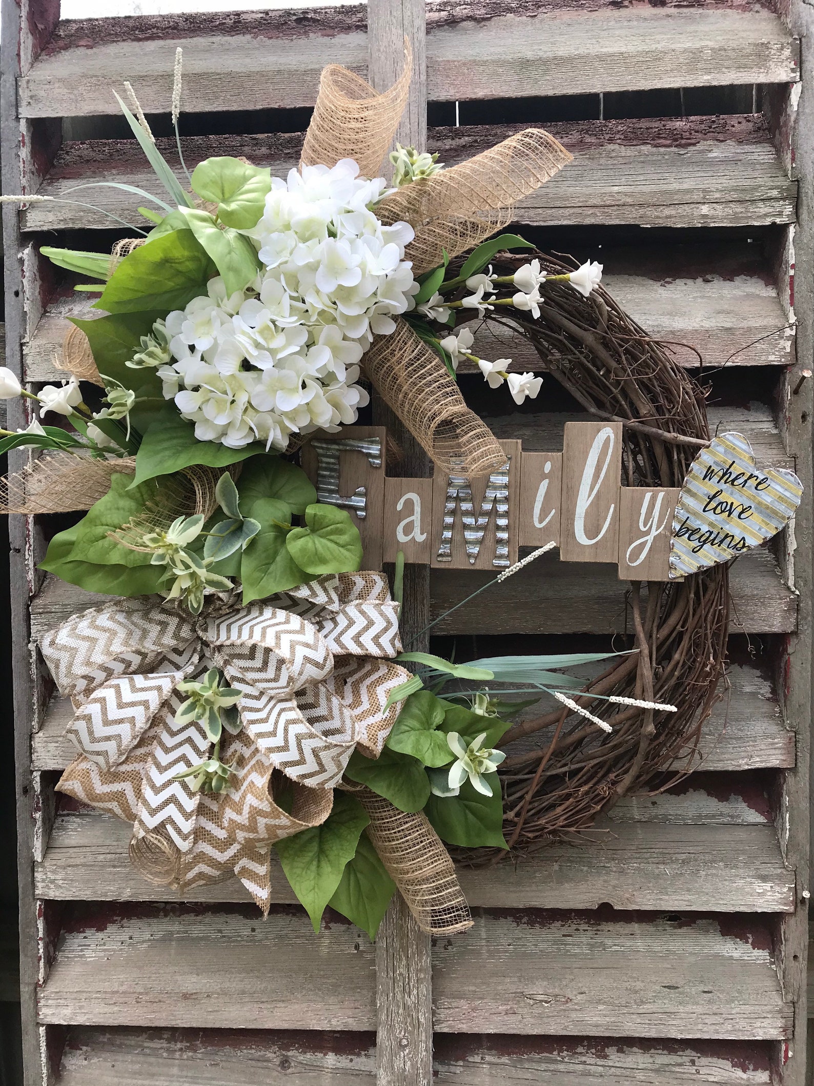 Farmhouse Hydrangea family Spring or Summer - Etsy