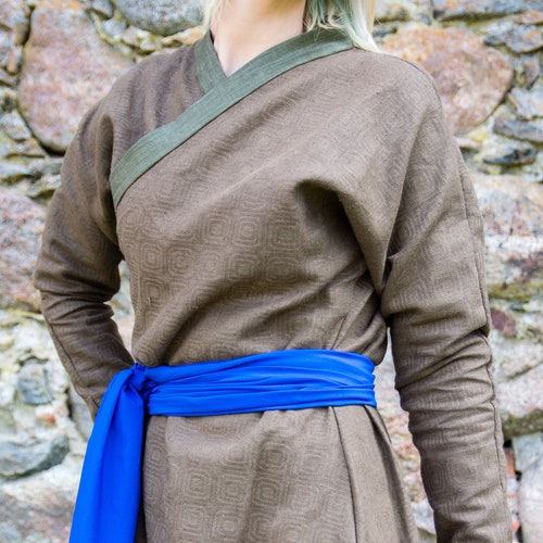 Mongolian Deel Asian Historical Wool Coat Archer Costume - Etsy