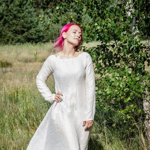 Medieval Linen Underdress, Viking Style Dress, Historical Chemise ...