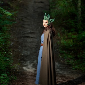 Medieval Hoodless Cape, Viking Cloak, Bridal Wedding Cape, Wicca Cloak ...