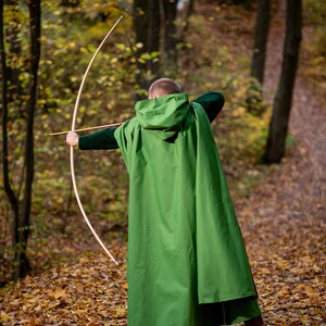 Waterproof Waxed Cotton Ranger Cloak - Medieval Viking LARP Cape - Wind & Rain Resistant - Etsy