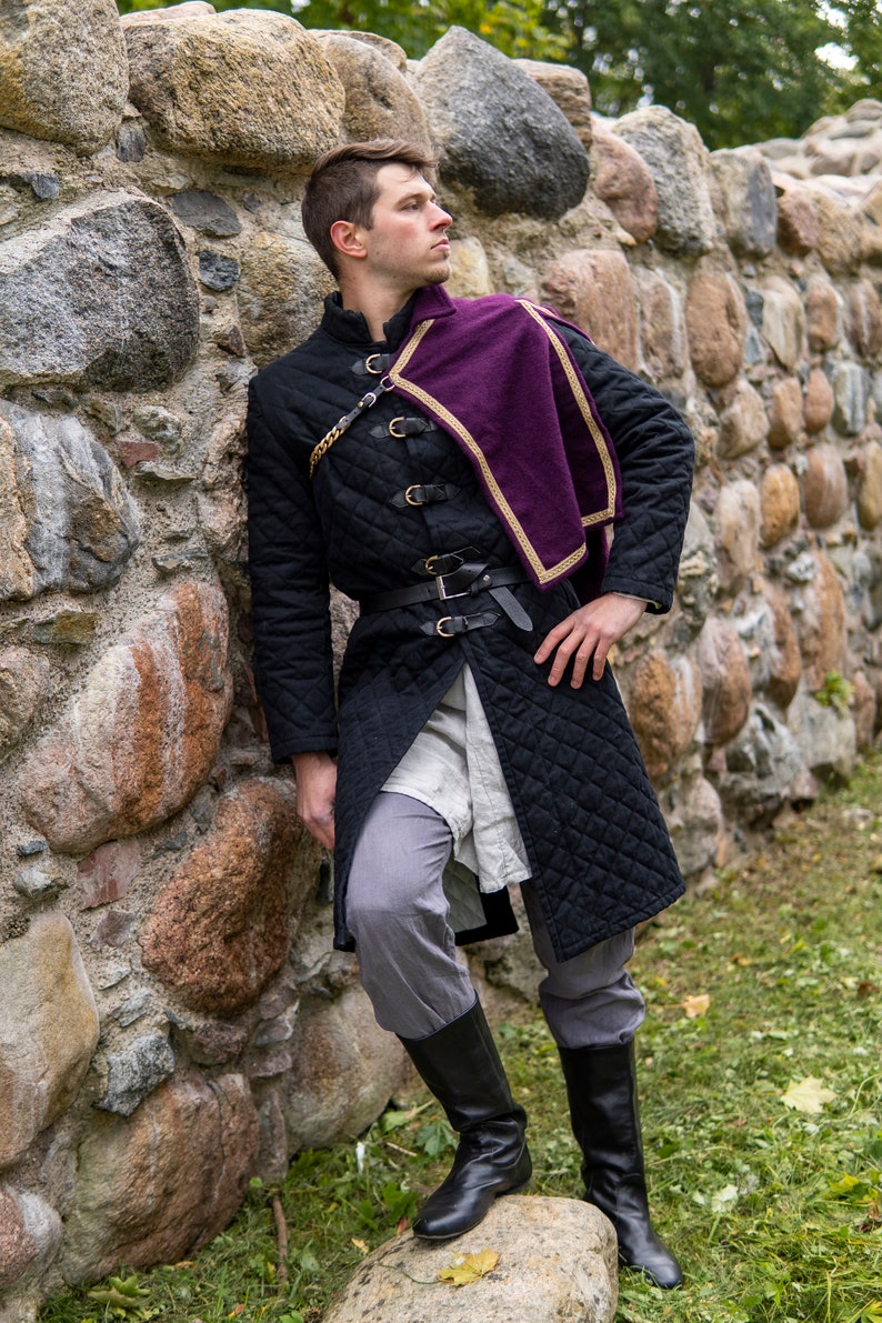 Renaissance Wool One Shoulder Capelet, Medieval LARP Cosplay - Etsy