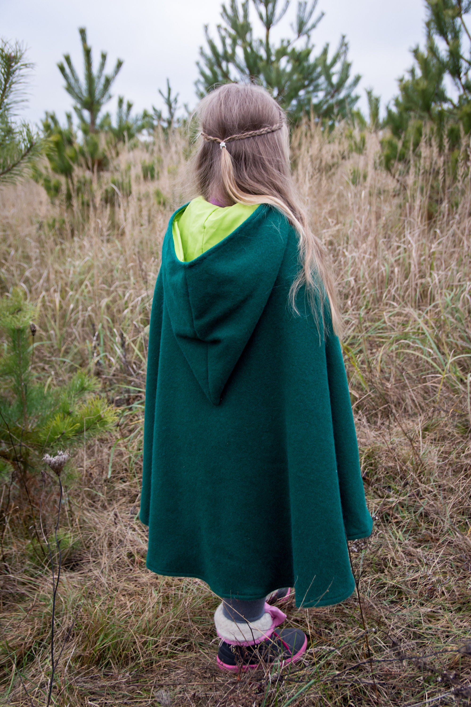 Children Hooded Cloak, Medieval Cloak for Kids, Teenage Viking Cloak ...