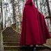 Hooded Cloak With Arm Slits, Medieval Cloak, Viking Cloak, Hooded Cape ...