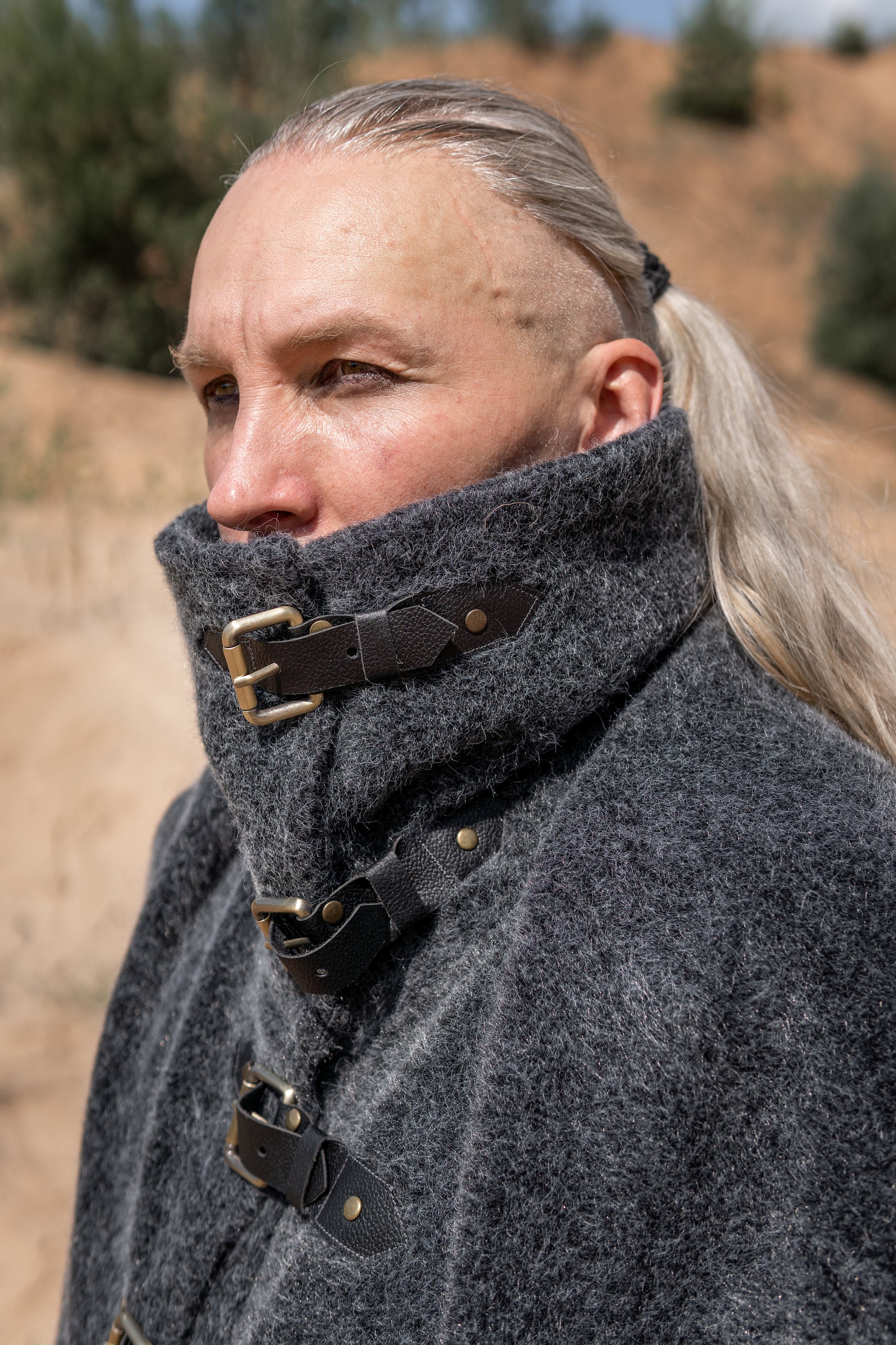 High-collar Steampunk Poncho Post-apocalyptic Wasteland - Etsy