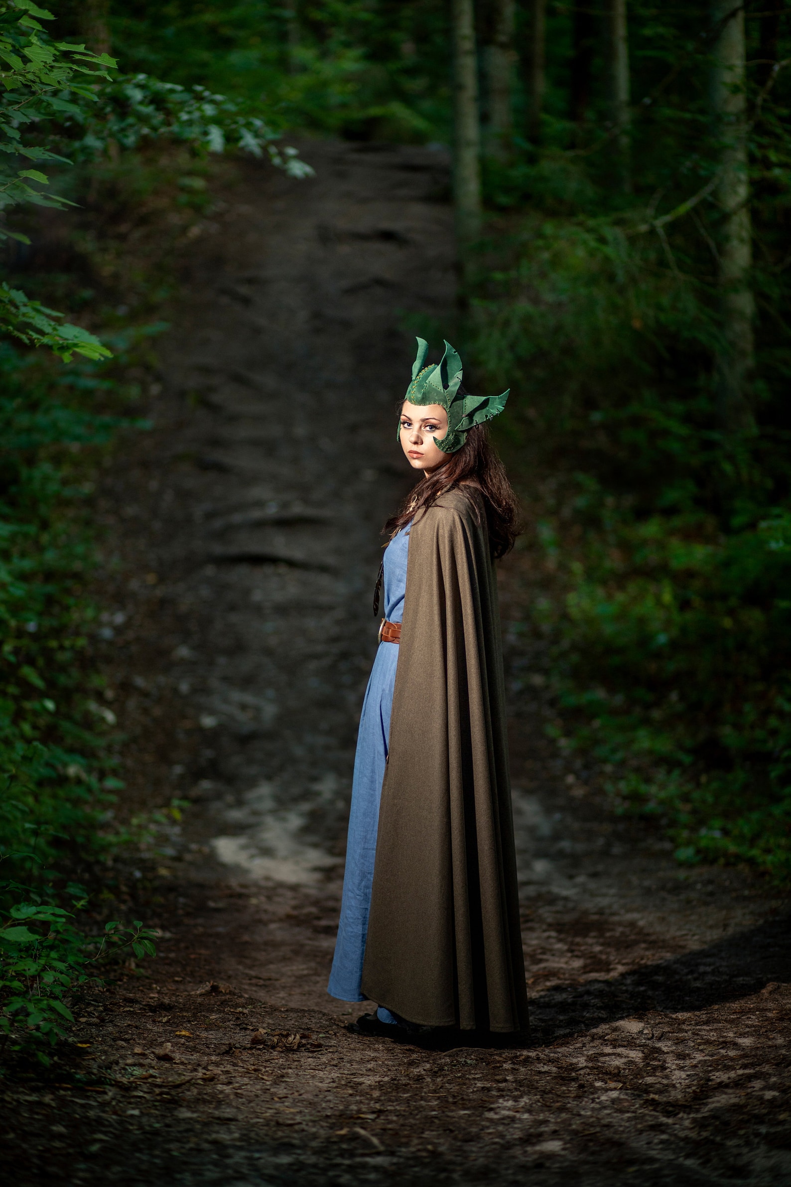 Medieval Hoodless Cape, Viking Cloak, Bridal Wedding Cape, Wicca Cloak ...