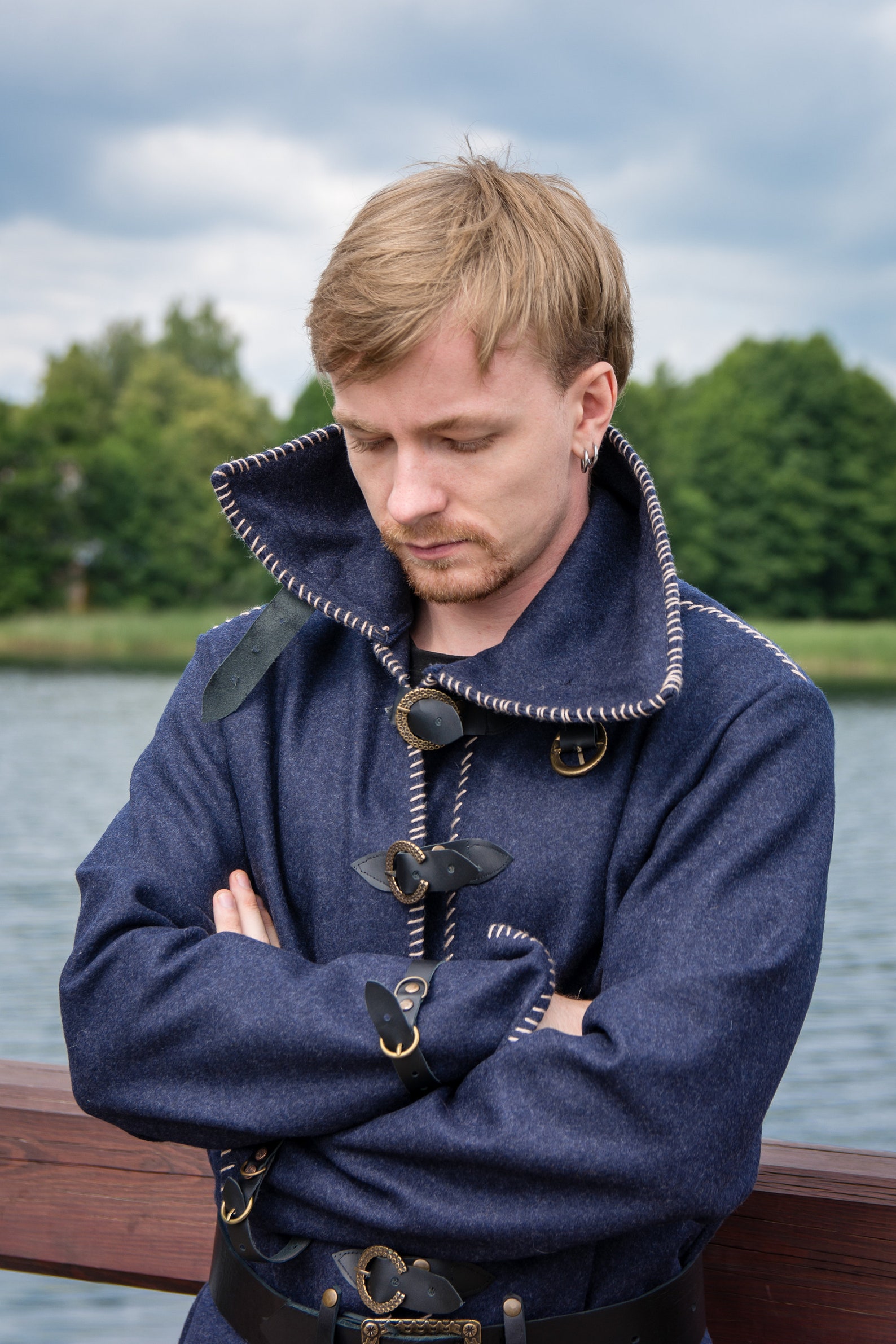 Medieval Coat With Hood Fantasy Robe Wizard Mantle Assassin | Etsy Canada