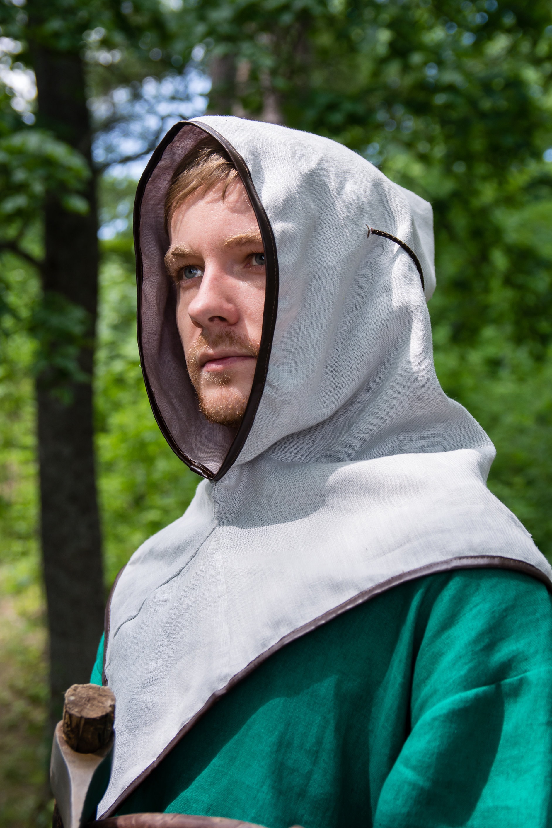 Medieval Linen Canvas Hood Unisex Viking Norse Pointy Hood - Etsy
