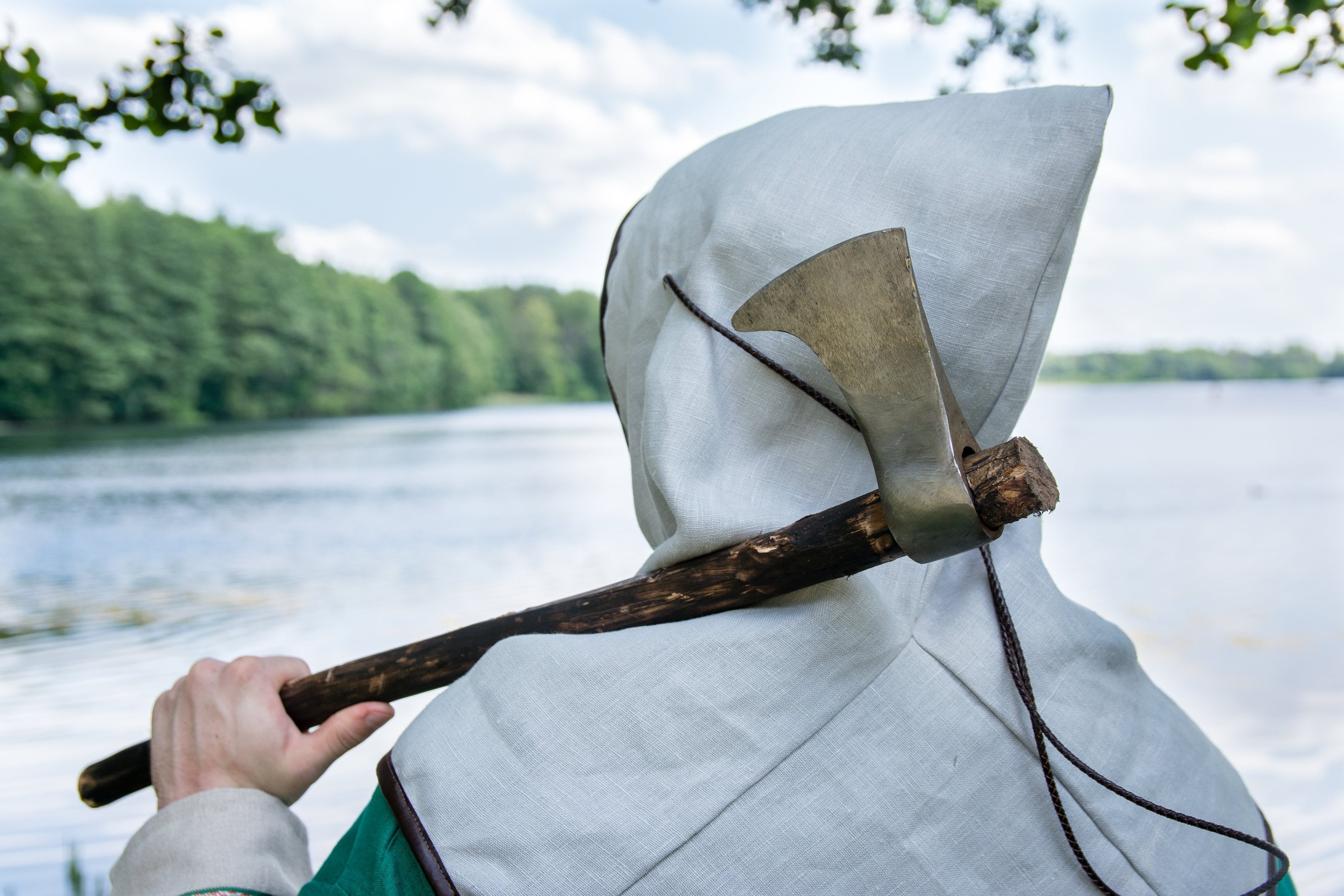 Medieval Linen Canvas Hood Unisex Viking Norse Pointy Hood - Etsy