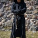 Hooded Monk Robe Medieval Robe Cultist Costume Priest - Etsy